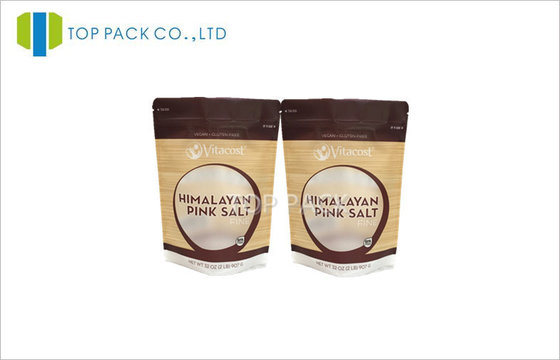 100g 200g 300g Laminated Plastic Stand Up Pouches with Window , Moistrue proof