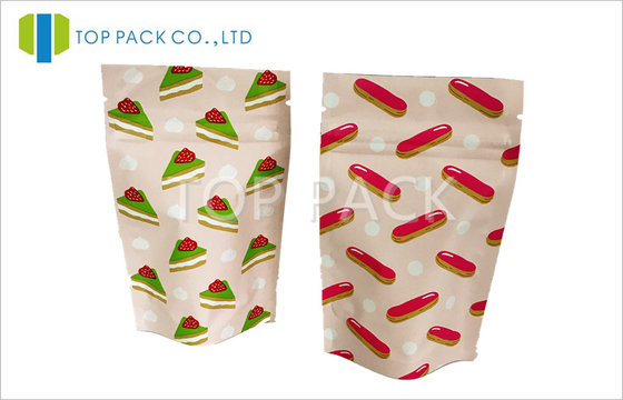 Moisture Proof Vitamin Pill flat bottom pouches , Zipper foil heat seal bags