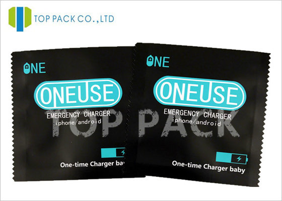 Food Use Aluminum Foil Stand Up Pouch 3 Side Sealed Window Condom Packaging