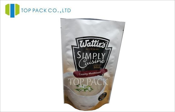 Mini Reusable Stand Up Pouch Packaging , Soup / Frozen Food Pouch Bags 500g