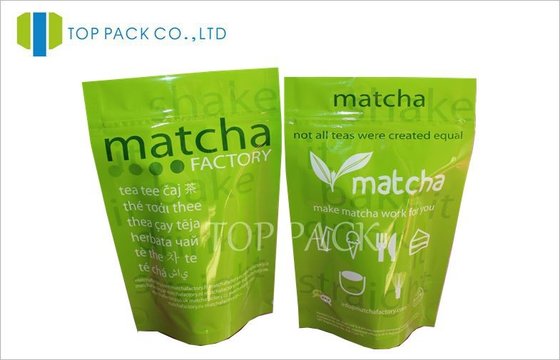 Tea Ziplock Stand Up Pouches Packaging