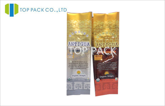 12oz Aluminum Lamination Side Gusset Bags With Valve For Coffee Beans