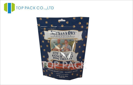 Zip Lock Stand Up Pouch Bag Aluminum Foil Pet Food Pouch For 10oz
