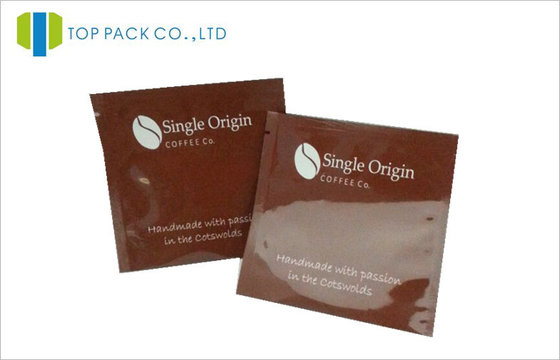 Aluminum Foil Resuable Coffee Bags Print Coffee Bean Two Tear Notched