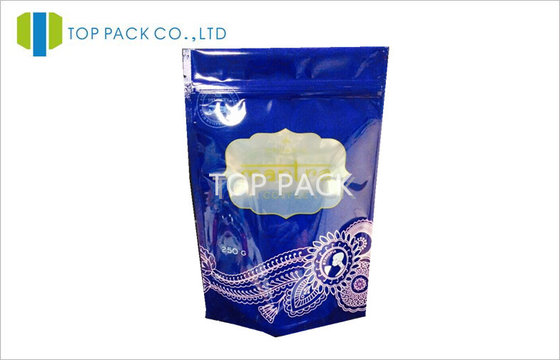 250g Coffee Bean Ziplock Stand Up Pouches Plastic Gravure Printing