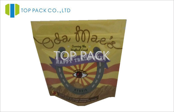 Custom Stand Up Resealable Pouch Packaging Foil Lamination Crackers