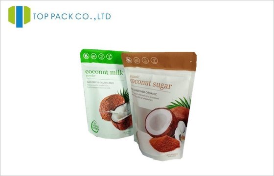 Matte Printed Stand Up Pouch Packaging Aluminum Foil Laminated Light Proof