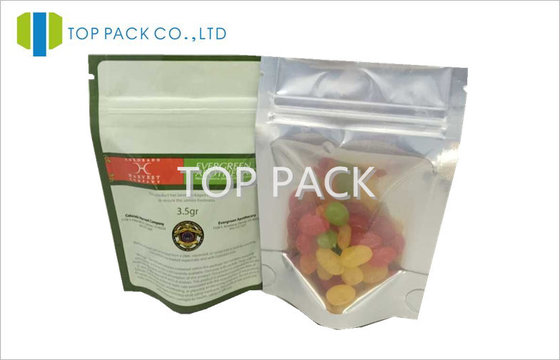 Stand Up Food Grade poly bags packaging , Small Plastic Zip Bags