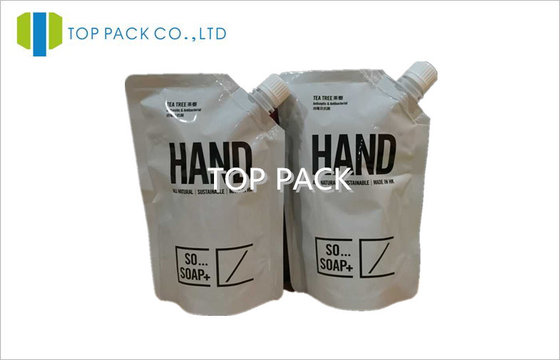 BOPA Heat sealing Stand Up Pouch With Spout  For Juice / Milk