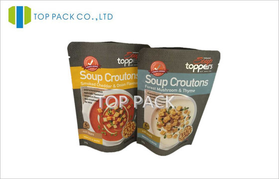 Black MOPP / VMPET Printing Stand Up Pouch Packaging For Sandwich