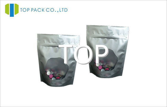 250gram Aluminum Transparant Stand Up Packaing Bag For Milk Powder Laminated Round