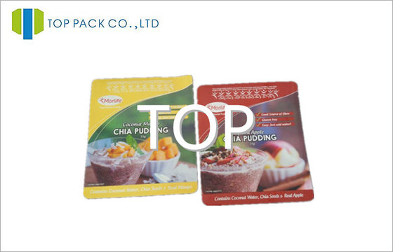 Yellow / Red Glossy Finish Condiment Packaging , PET / PE Bread Packaging Food Grade