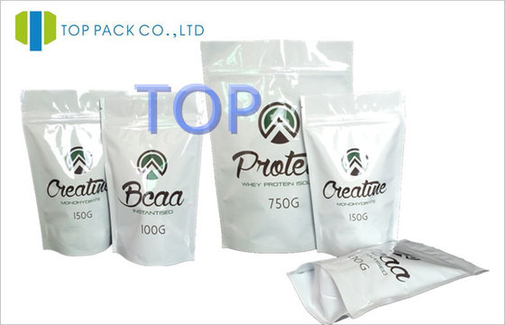 Doypack Aluminum Foil Standing Pouches With Custom Print Food Package