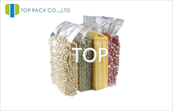 Transparent Stand Up Printed Laminated Pouches For Snack / Sausage