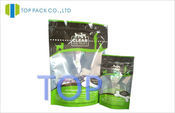 PET / AL / PE White Fast Food Packaging With Clear Window 12 x 20CM