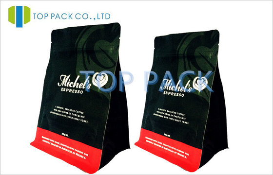 Black Matte Plain Stand Up Pouches Side Gusset Laminated Food Package For Cookies