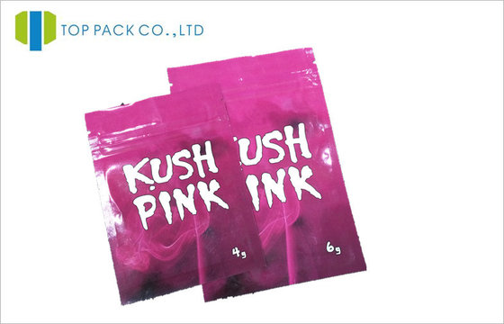 Pink 100 Mic Incense Pack Heat Sealing Aluminum Foil Layer Material