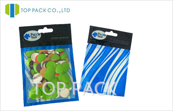 Custom Fishing Lure Bags Three Side Heat Sealed Zipper / Hang Hold