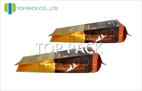 PET / VMPET / PE Coffee Packaging Bags Aluminum Foil Side Gusset