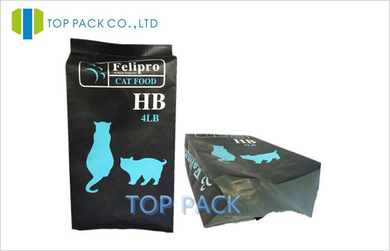 Heat Seal Pet Food Packaging Side Gusset Aluminum Foil Laminated 2Kg