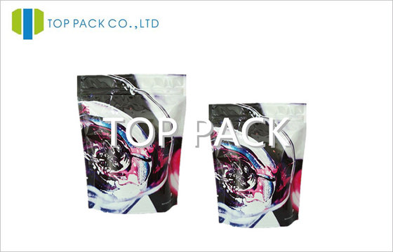 Custom Logo Stand Up Pouch Bags / Moisture Proof Stand Up Pouch Packaging