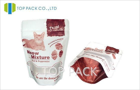 Standing Zipper Closure Customizable Pet Food Packaging Dog Food Pouch