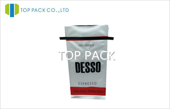 Gloss Finish Tin Tie Aluminum Foil Stand Up Food Pouches For Coffee Bean