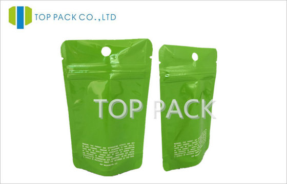Flat Herbal Incense Packaging Bags With Zipper , High Smell Barrier Aluminum Foil Materials