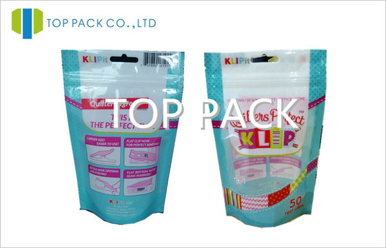 Gloss Finish Self - Standing Laminated Plastic Bags With Ziplock
