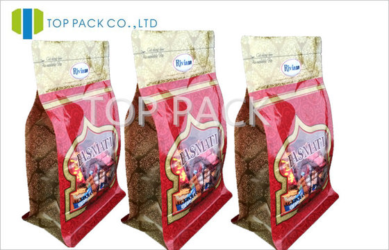 Square Corner Stand Up Ziplock Bags Printing Food Packaging Bags