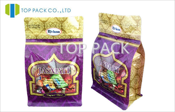 Customiazable Stand Up Food Pouches Laminated Plastic Zipper Type