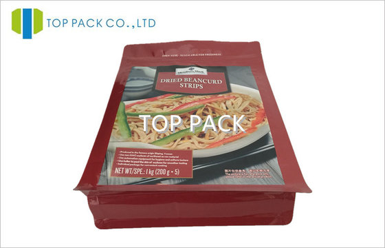 Side Gusset Plastic Food Packaging Dried Beancurd Stand Up Bags