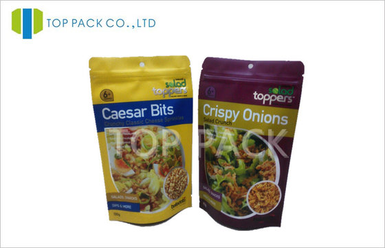 Customized Stand Up Food Pouches Zipper Aluminum Foil Food Packaging