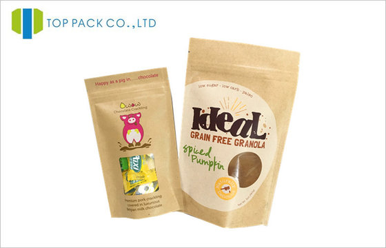 Stand Up Food Bag Custom Size Food grade Laminated Flexible Plastic Packaging