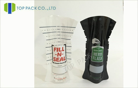 Food Use Plastic Stand Up Pouches Heat Seal Bag Liquide Packing Custom design