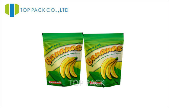 Yellow Green Food resealable pouch packaging Stand Up Bag Zip Lock