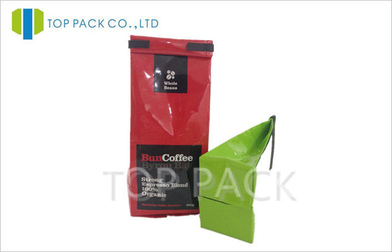Glossy stand up foil pouches , Side Gusset Moisture Proof Doypack Tip Tie