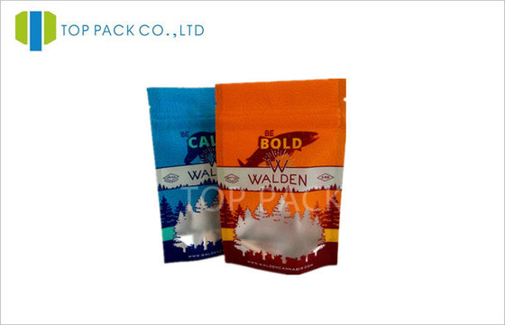 Food use zip lock doypack packaging with window , matte surface