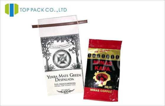 Glossy Surface Side Gusset Bags , Top Reclosable foil zip seal bags