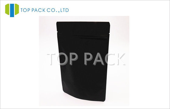 Solid Color Stand Up Food Pouches Zipper Top Matte Finished Bags