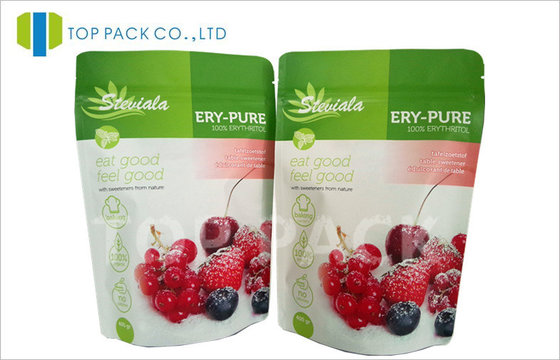 Full Printed Plastic Stand Up Foil Bags 250g 500g 1000g Zipper Closure