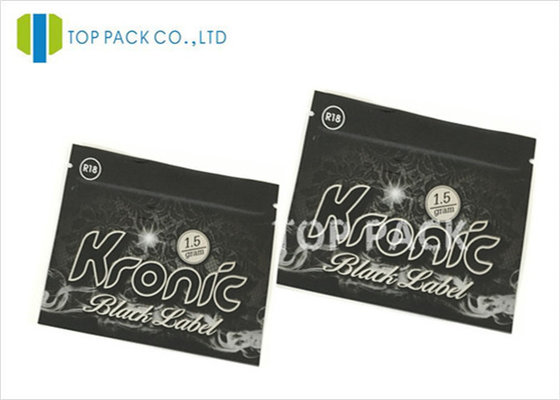 Zip Lock Aluminum Foil custom printed stand up pouches in Tobacco
