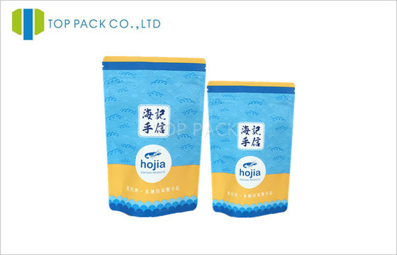 Snack Foil Matte Zip Top plastic pouch food packaging Custom Logo