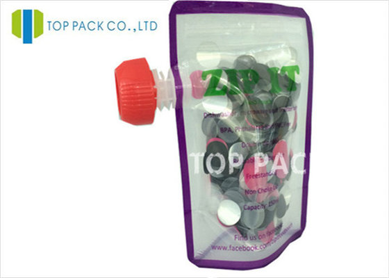 Clear Front Laminated Plastic Stand Up Pouch With Spout for Baby Food
