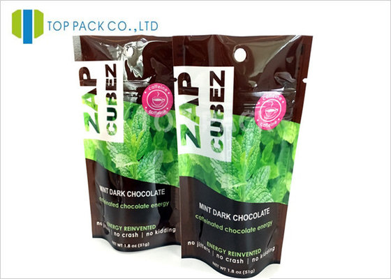 Heat seal Stand Up Zipper Pouch , Printing flexible packaging plastic bags Laminated