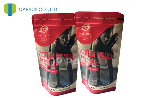 Friendly Protein Powder Food resealable kraft paper bags with Zipper