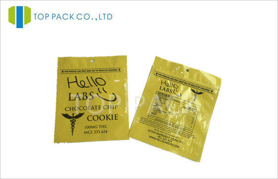 Glossy Finished aluminium foil packaging / Zipper Candy Snack Food Packing