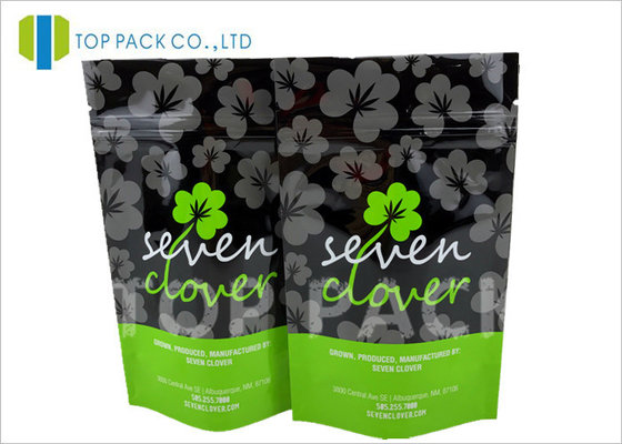Multilayer Laminated Foil Stand Up Pouches / Tea Packaging Custom Zipper Pouches