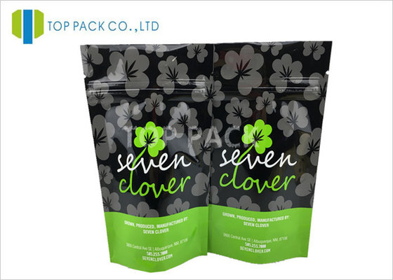 Zipper Top Laminated Foil Pouches , Custom Powder Pouch Packaging Clear Window