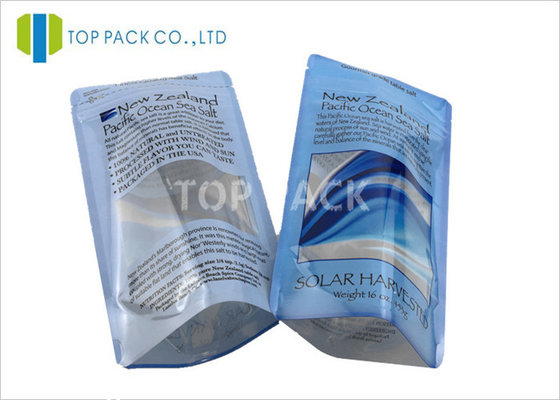 Oem Ziplock Stand Up Pouches , Plastic Laminated Clear Front Food Doypack Packaging